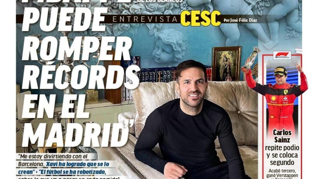 La portada del periódico MARCA (lunes, 28 de marzo del 2022): "Mbappé ...
