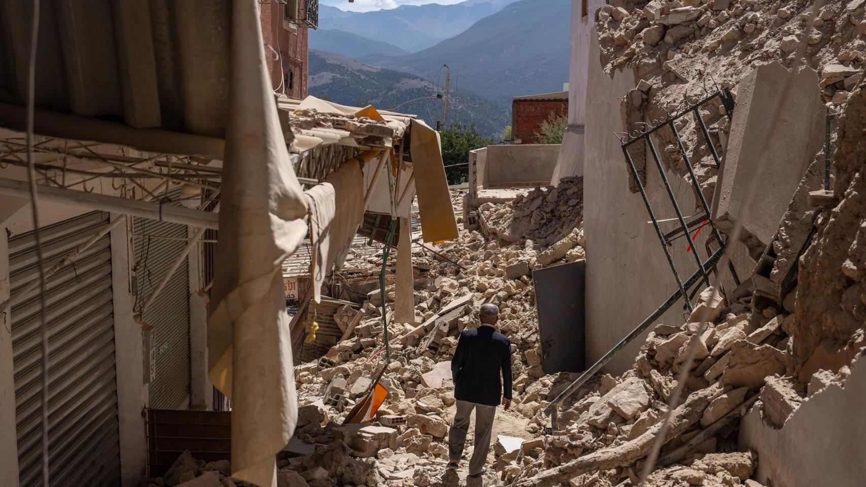El vídeo aéreo del terremoto en Marruecos que ATIM utiliza para buscar ...