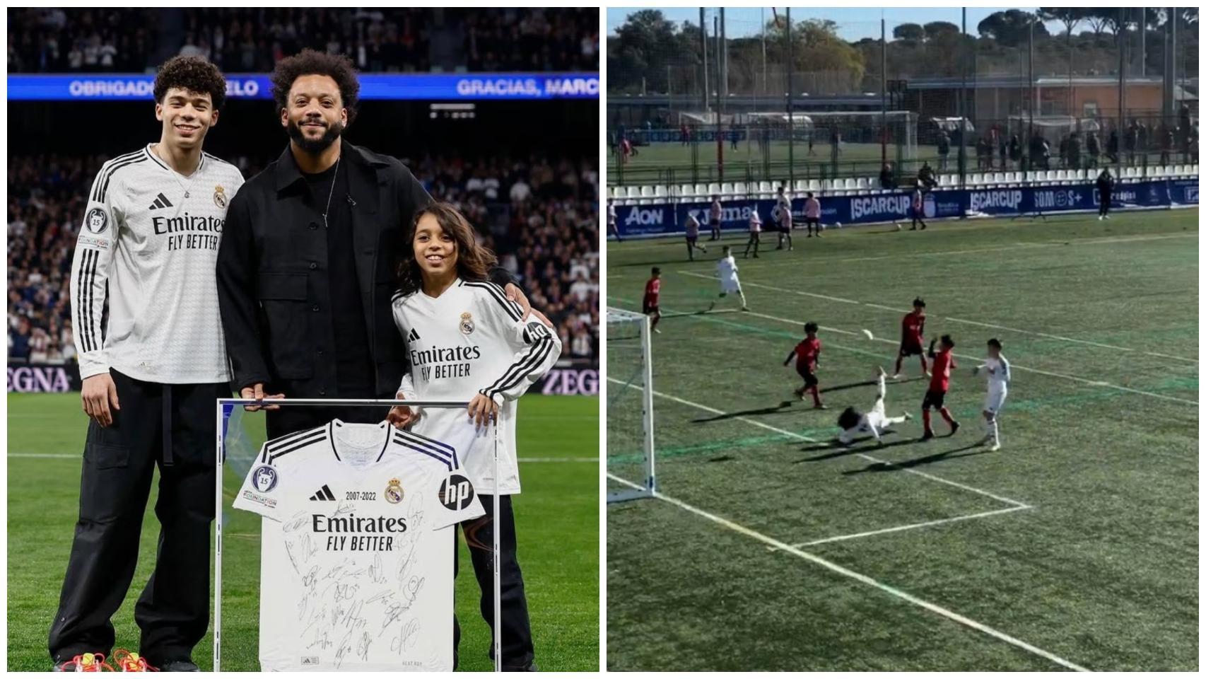 Liam Alves, el hijo pequeño de Marcelo, la nueva perla del Real Madrid ...