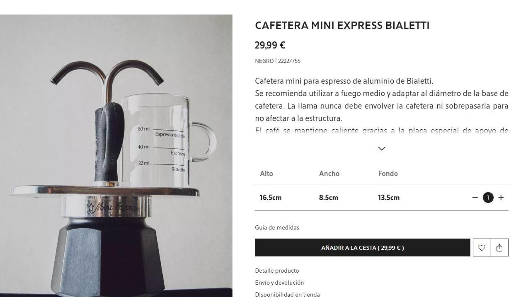 La nueva cafetera express de diseño de Zara Home que arrasa por su ...