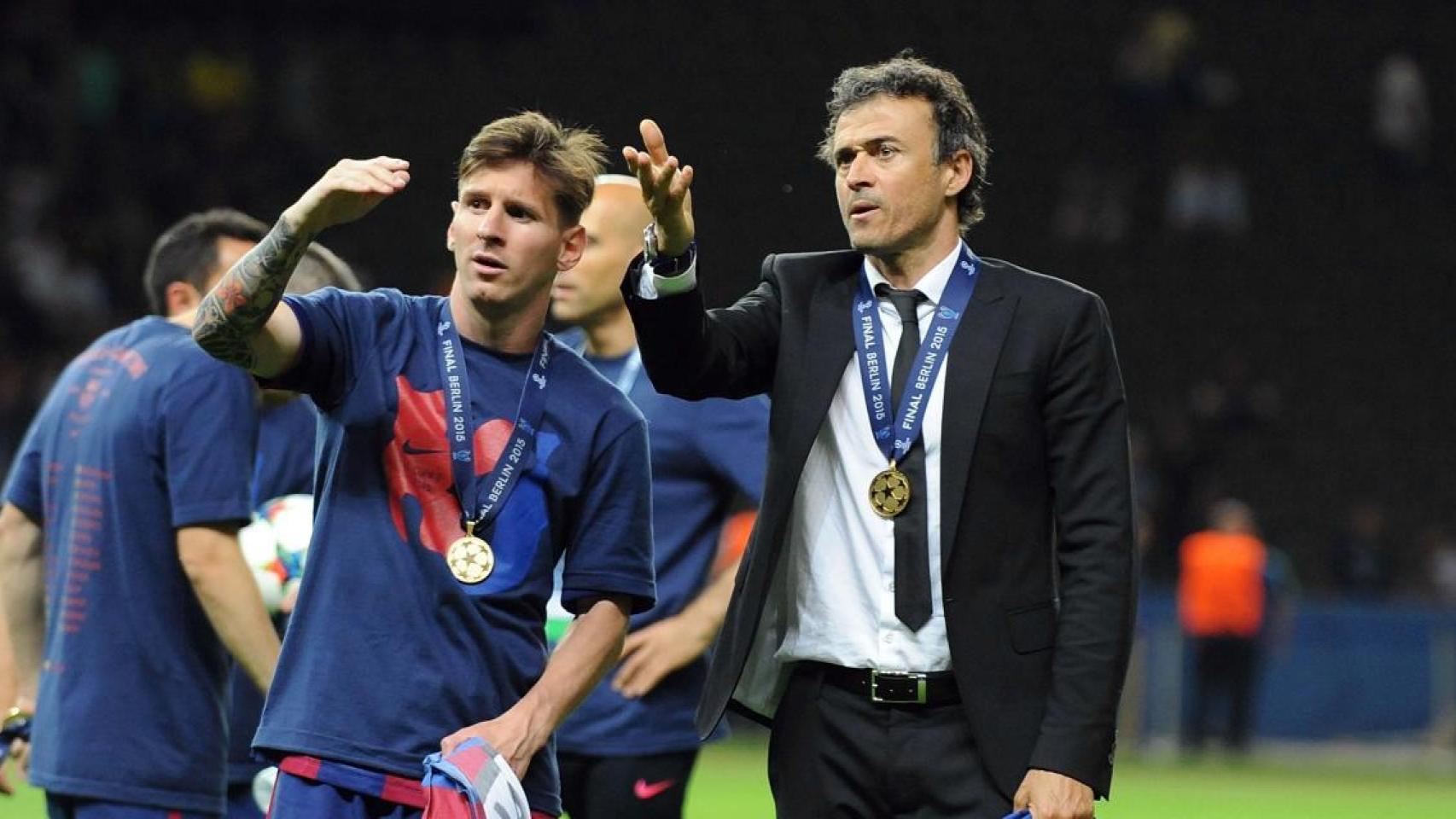 El primer y último reencuentro de Leo Messi y Luis Enrique: la relación ...