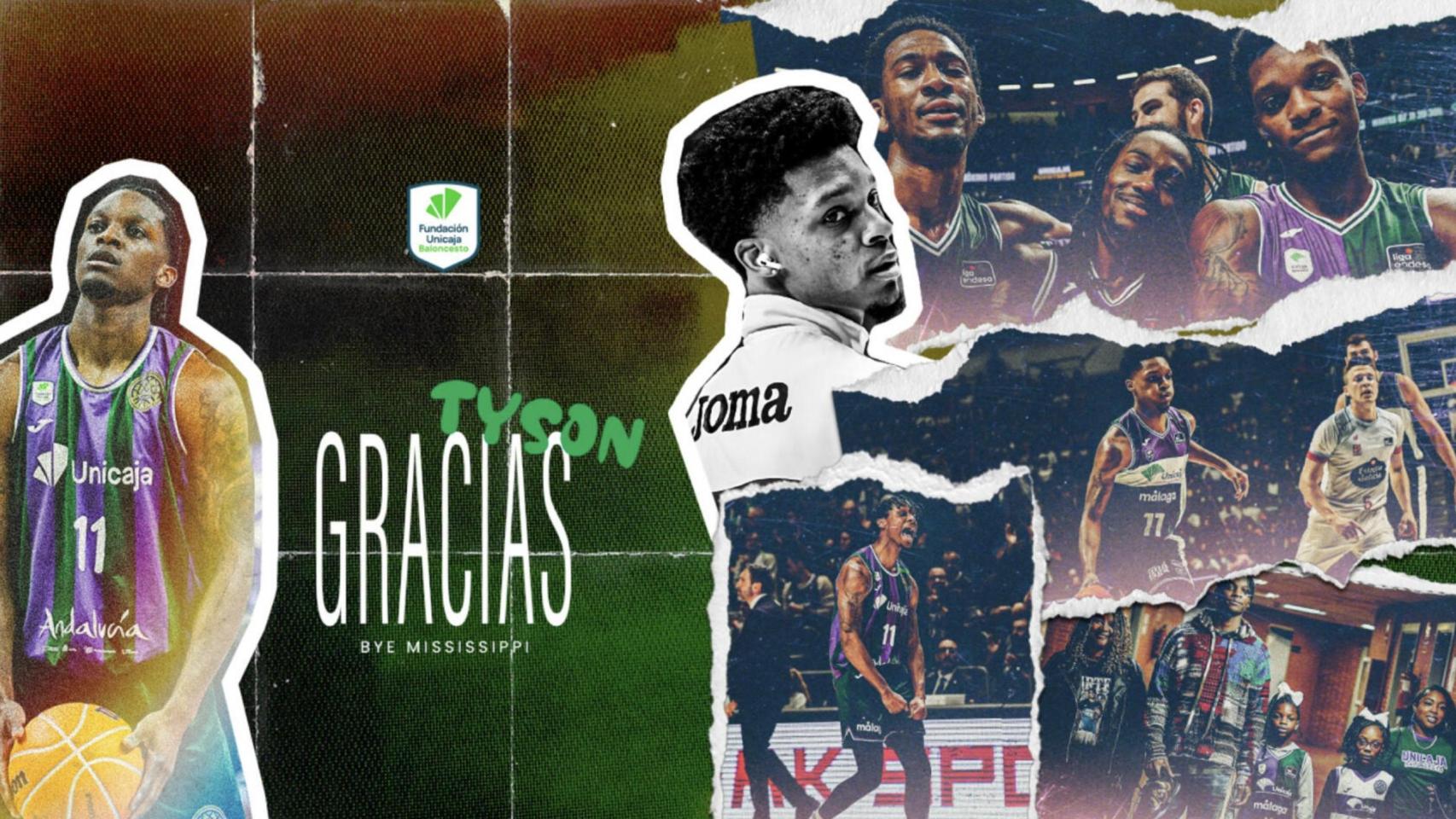Tyson Carter abandona el Unicaja: "Málaga, todos ustedes son diferentes"