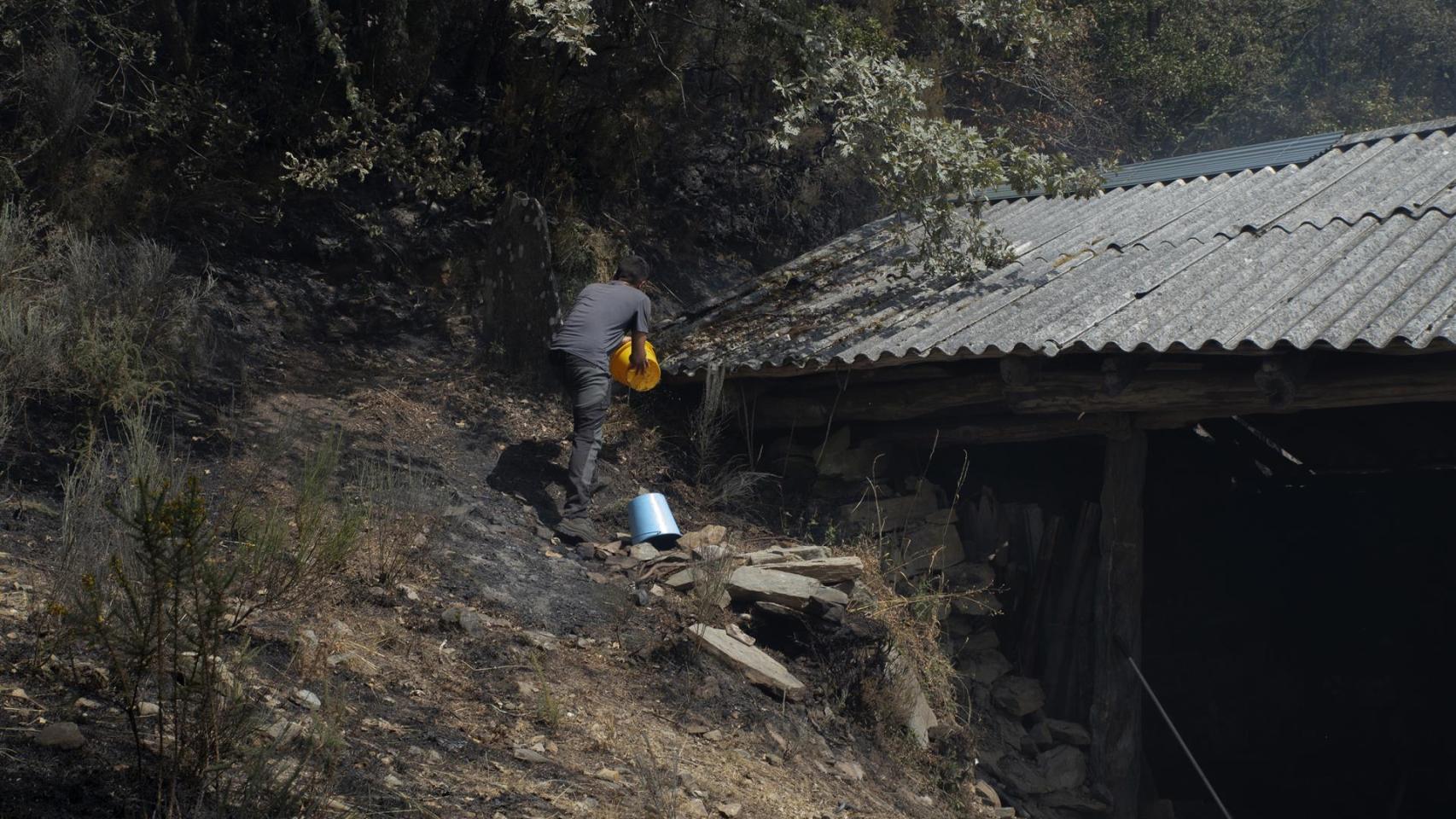 Los incendios de Oímbra y Monterrei (Ourense) devoran cuatro viviendas