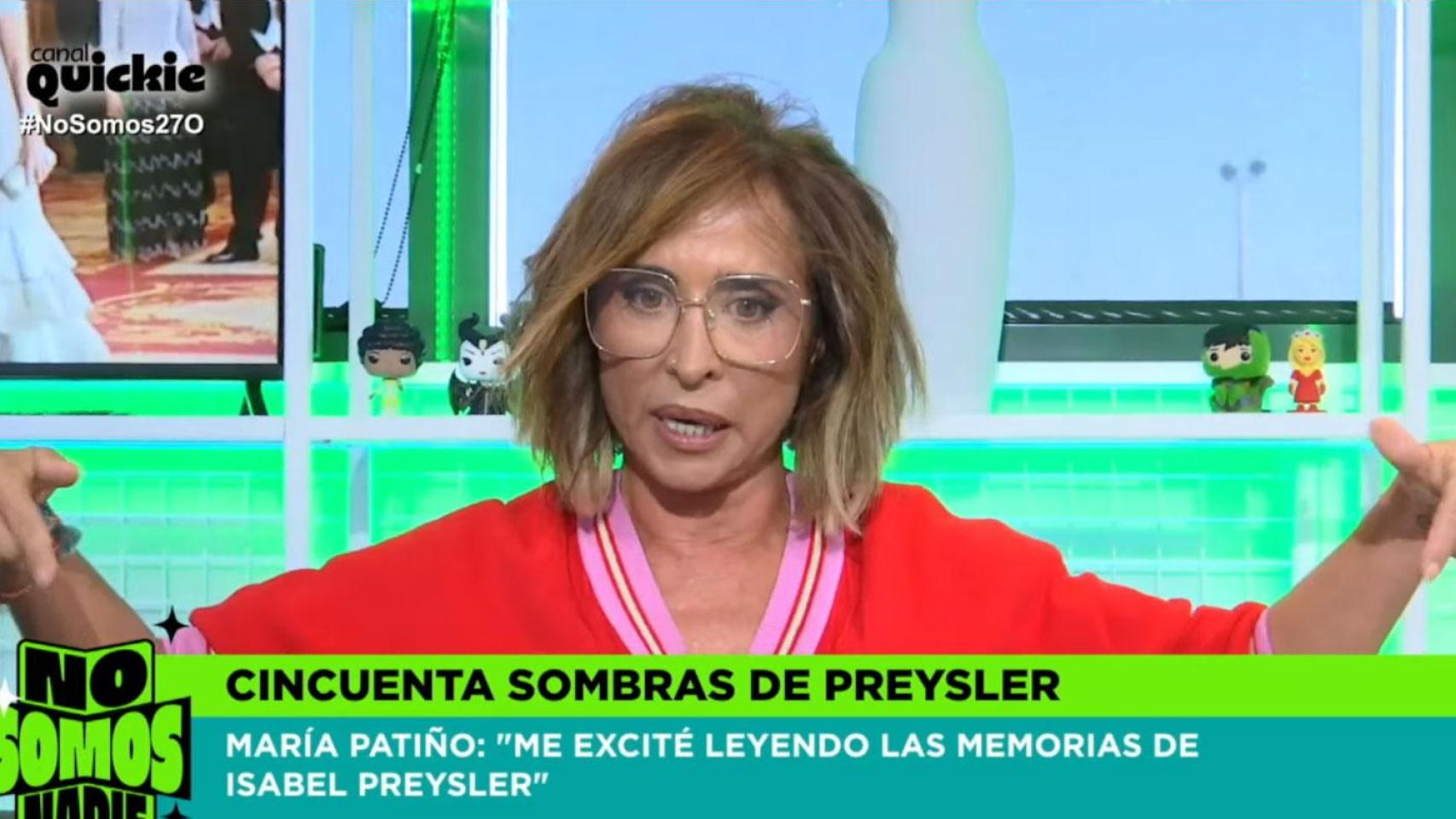 María Patiño se excitó leyendo las memorias de Isabel Preysler: “Es ...
