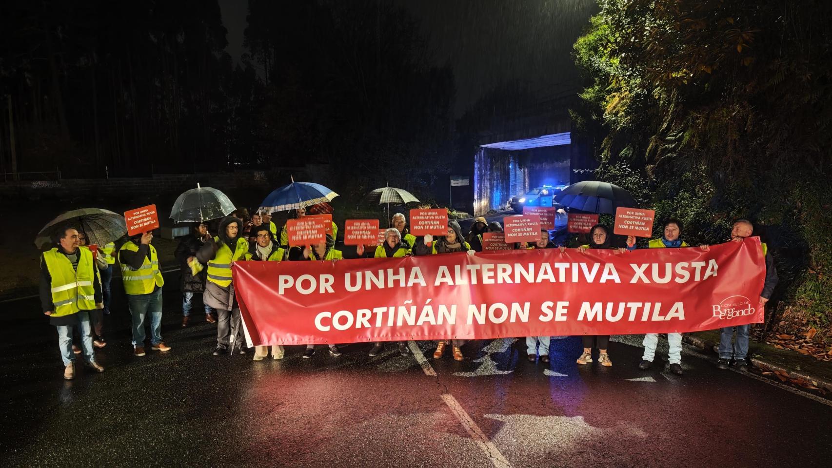Bergondo (A Coruña) se manifiesta por la eliminación del baipás de Infesta