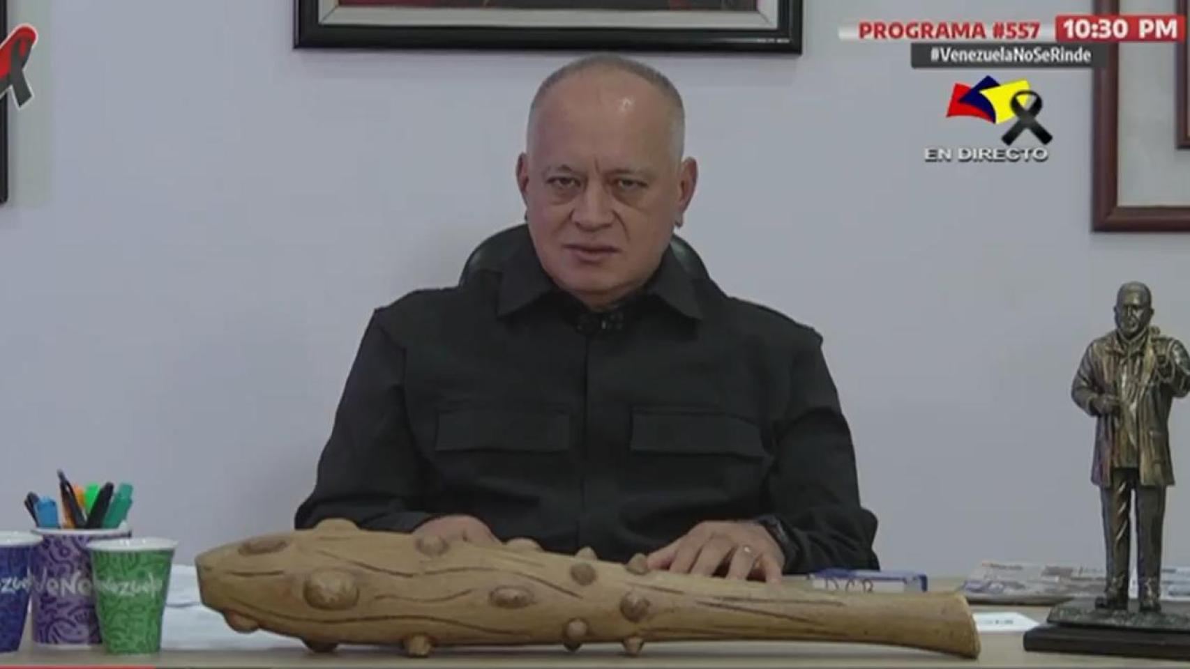 Diosdado 'Con el mazo dando' dice en su programa sobre el bombardeo de ...