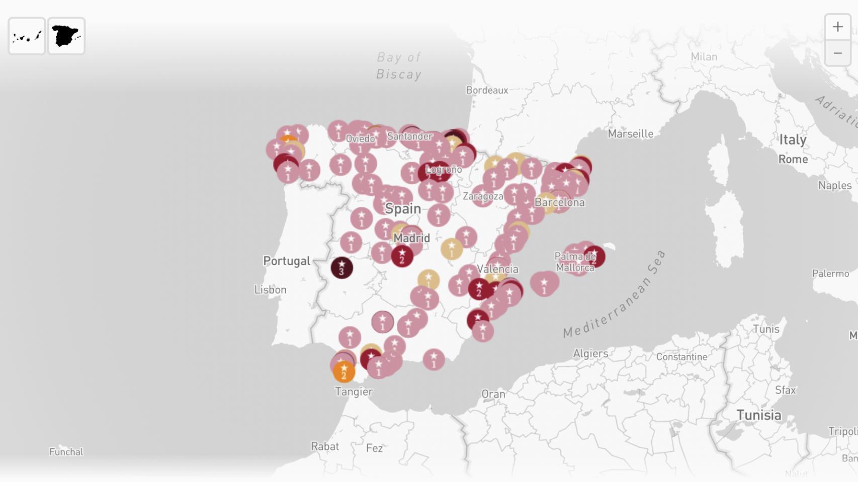 El mapa de todas las estrellas Michelin 2026: consulta los restaurantes ...